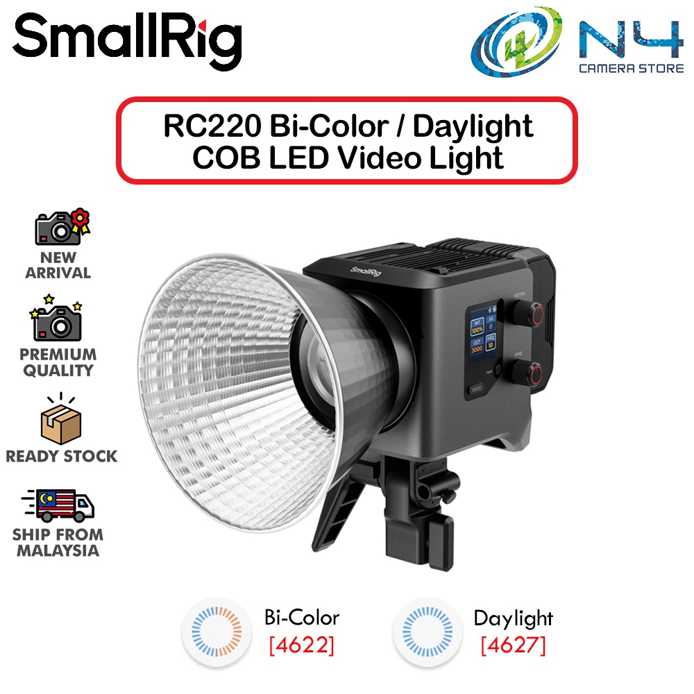SMALLRIG RC220B PRO / RC220D PRO COB LED VIDEO LIGHT (UK) (4622 ...