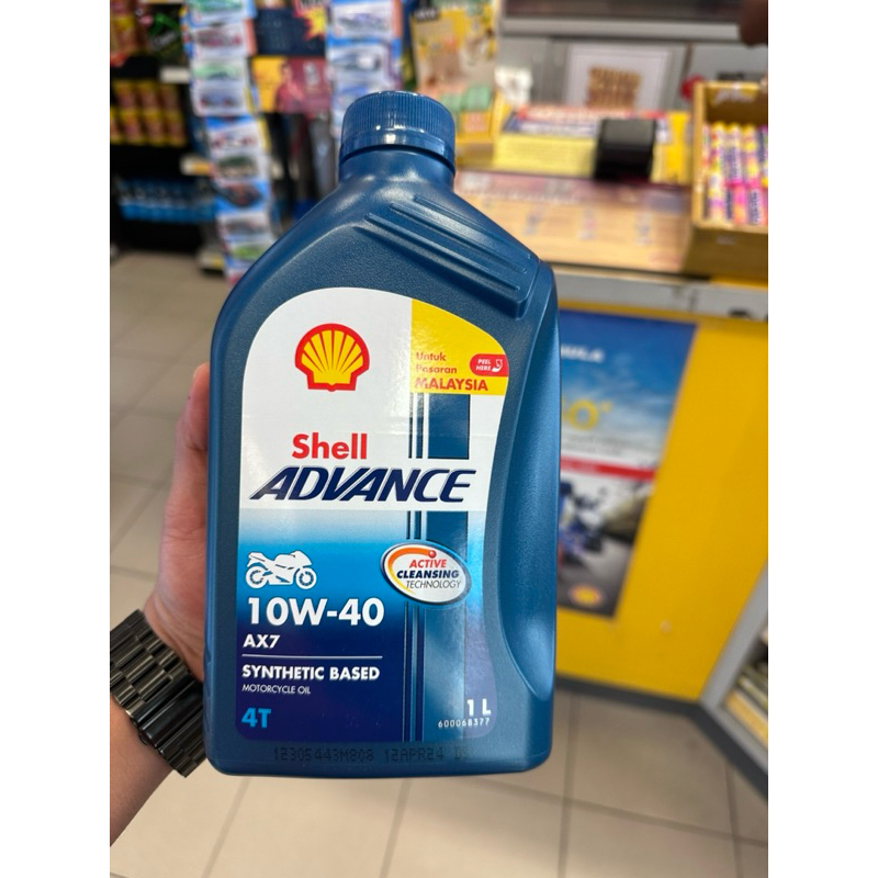 SHELL ADVANCE AX7 10W-40 & 15W-50 (100% original shell) | Shopee Malaysia