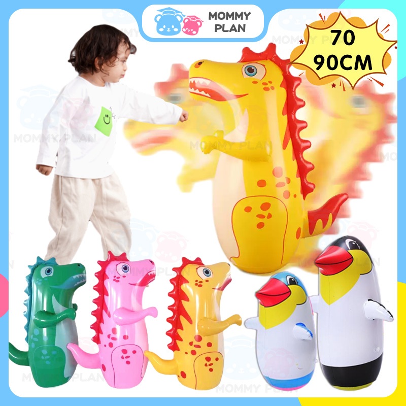 Kids Inflatable Toy 90CM Inflatable Tumbler Dinosaur Penguin Toy Dolls ...