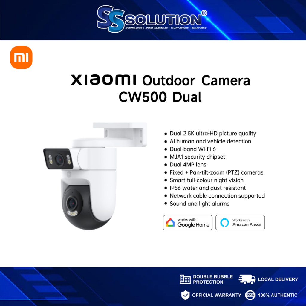 Xiaomi Outdoor Camera CW500 Dual I Dual 2.5K ultra-HD picture quality ...