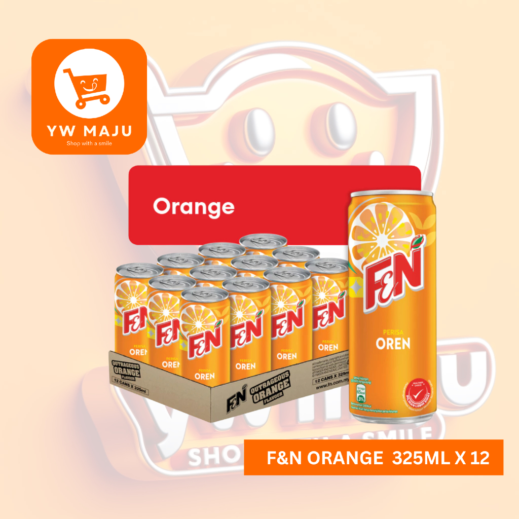 [ YW MAJU ] F&N Orange Original 325ml x 12 | Shopee Malaysia