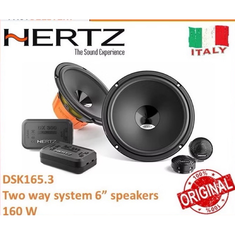 Hertz speaker Dieci DSK 165.3 Two Way Components Systems (6.5"/160W) | Shopee Malaysia