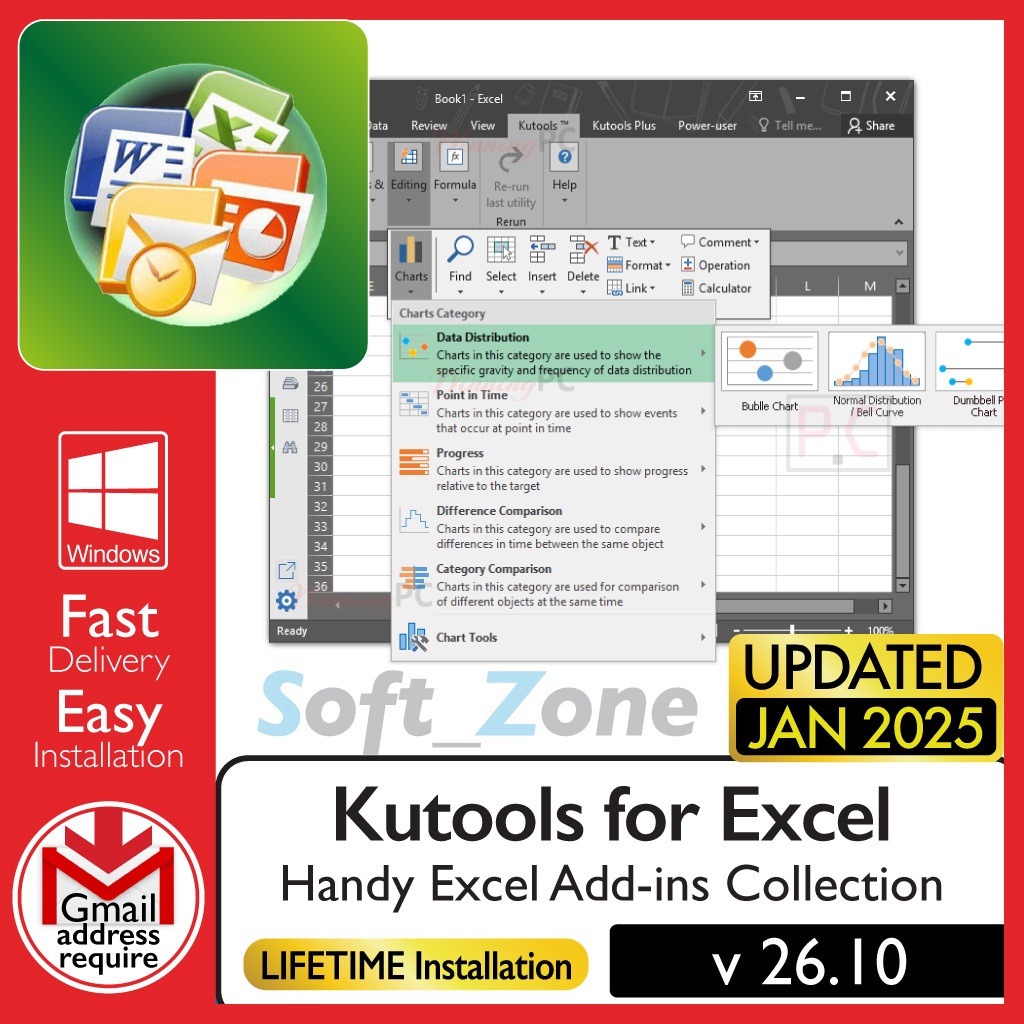Kutools for Excel 26.10 - Handy Excel Add-ins Collection | Windows - SOFTWARE | Shopee Malaysia