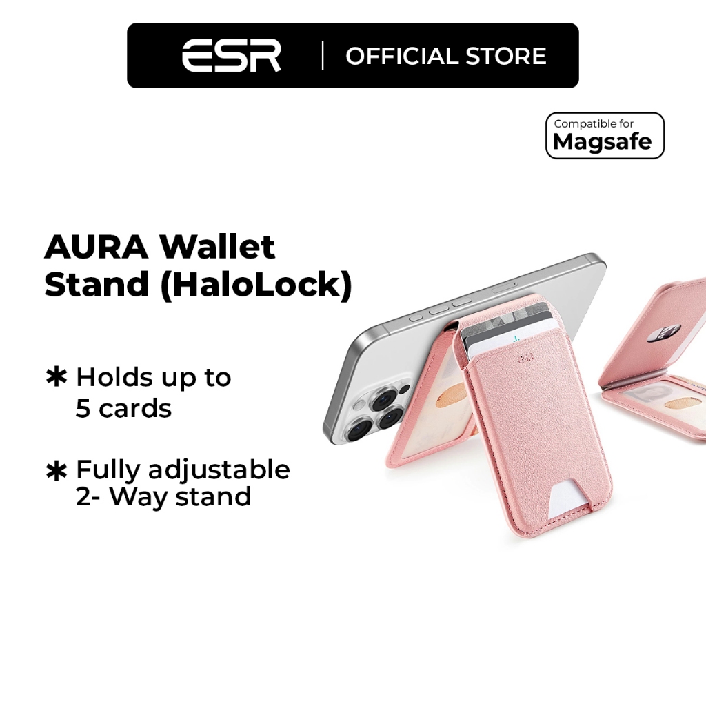 ESR HaloLock Vegan Leather Wallet Serie Genuine Leather with HaloLock ...