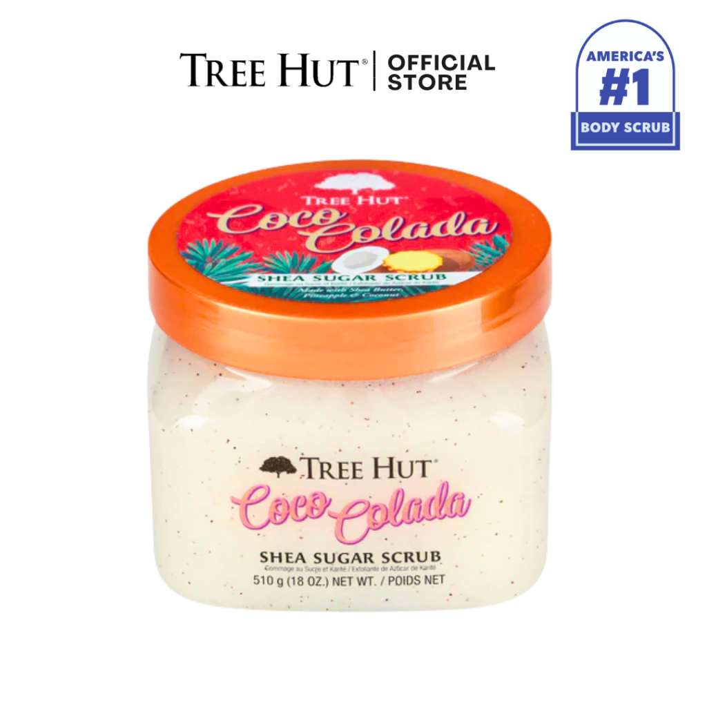 Tree Hut Shea Sugar Body Scrub Coco Colada 510g Brighten and Even Skin ...