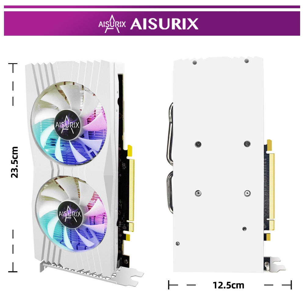 AISURIX Brand New Graphics Card RX 580 8GB AMD Radeon Computer GPU ...