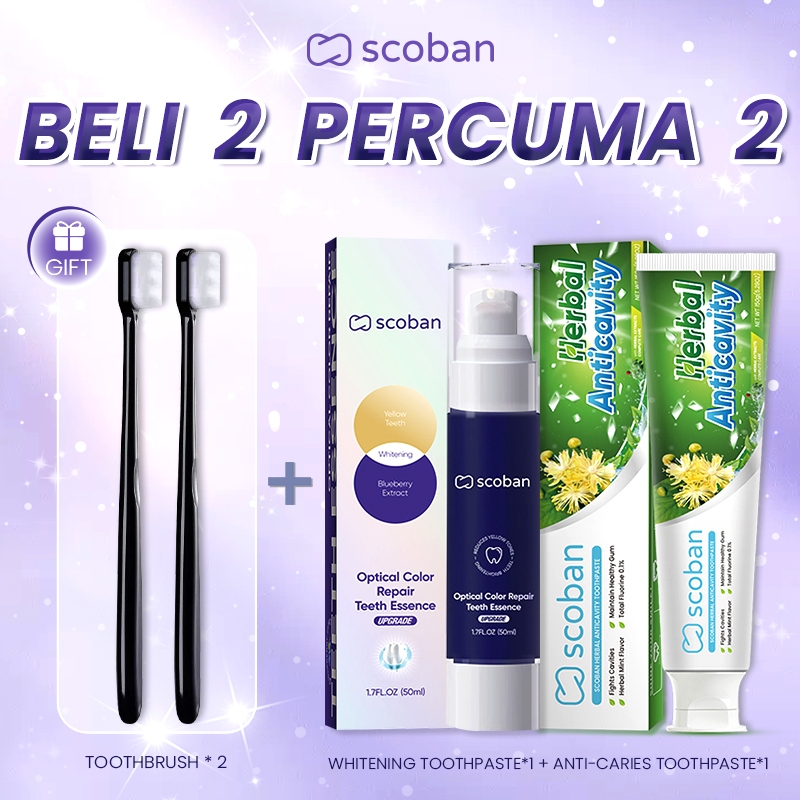 Scoban Whitening Toothpaste Teeth Whitening + Anti-caries Toothpaste ...