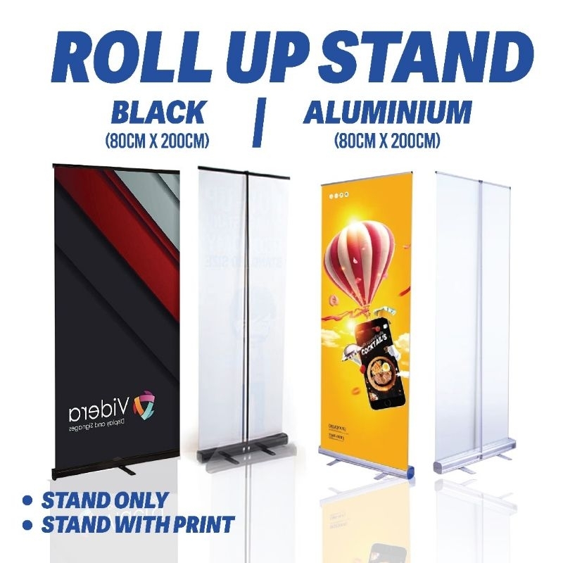 ROLL UP BUNTING | SILVER STAND | BLACK STAND | FACTORY PRICE AND ...