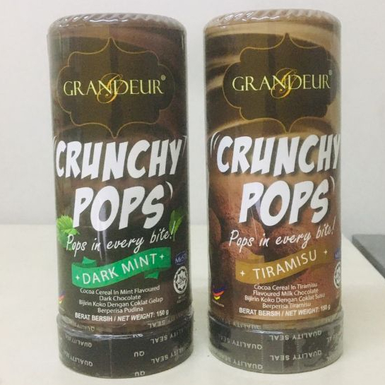 GRANDEUR Choco Jar Crunchy Pops Cocoa Cereal In Mint Flavoured Dark ...
