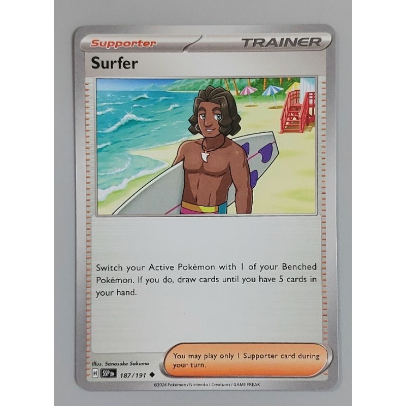 Pokemon TCG - Trainer Card - Surfer - Surging Sparks | Shopee Malaysia