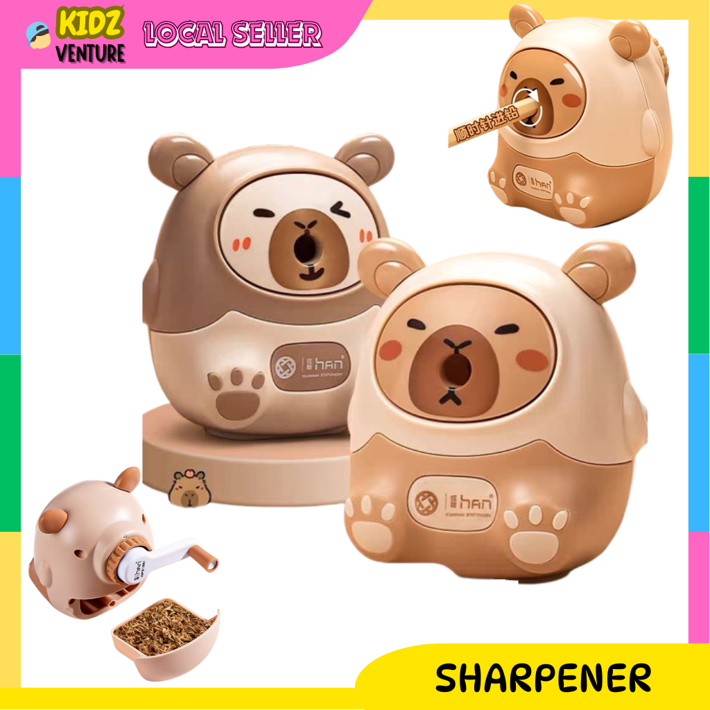 (READY STOCK)Capybara Sharpener 3D Portable Student Children Present ...