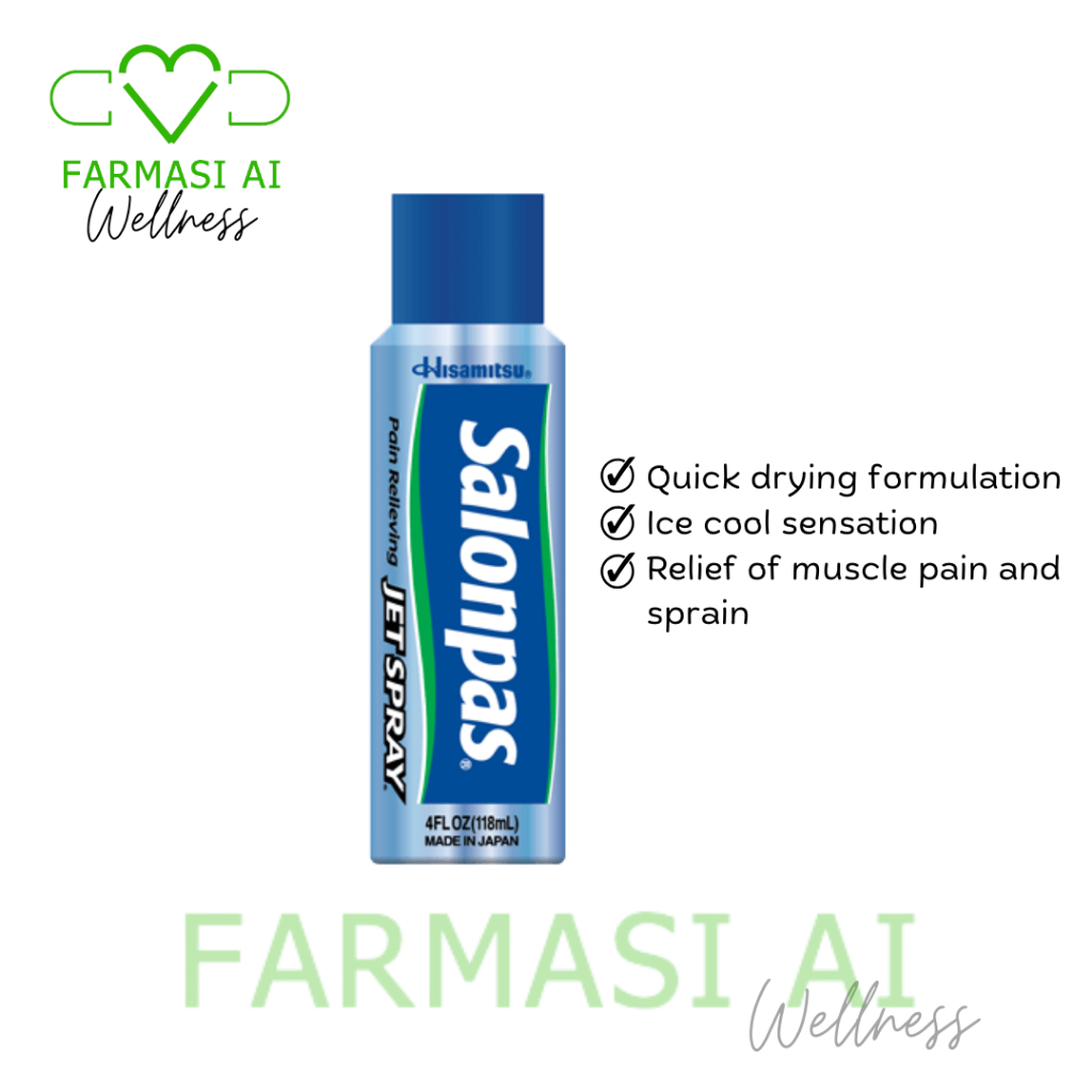 Salonpas Pain Relieving Jet Spray 118ml (Exp Date: 08/2026) | Shopee ...