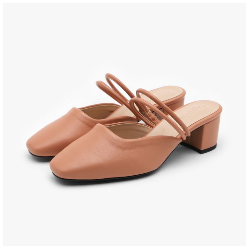 [SAPPUN] Kipley Strap Mule heels (5cm) | Shopee Malaysia