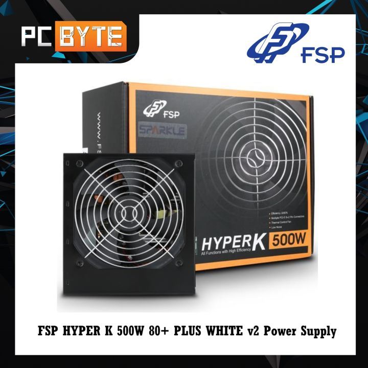 (USED) FSP HYPER K 500W 80+ PLUS WHITE Power Supply | Shopee Malaysia