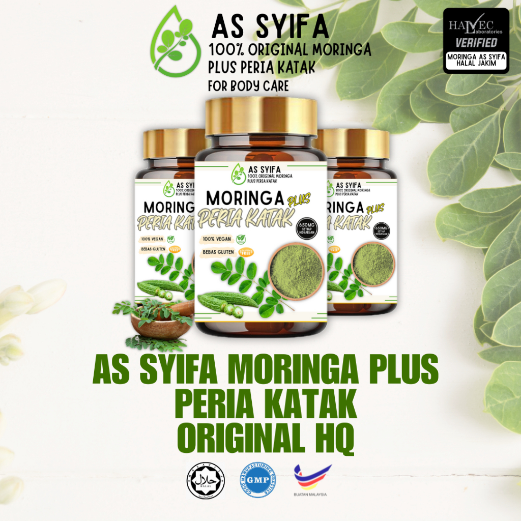 [NEW PRODUK LAUNCH] AS SYIFA MORINGA PLUS PERIA KATAK - ORIGINAL 100% - HALAL JAKIM | Shopee ...