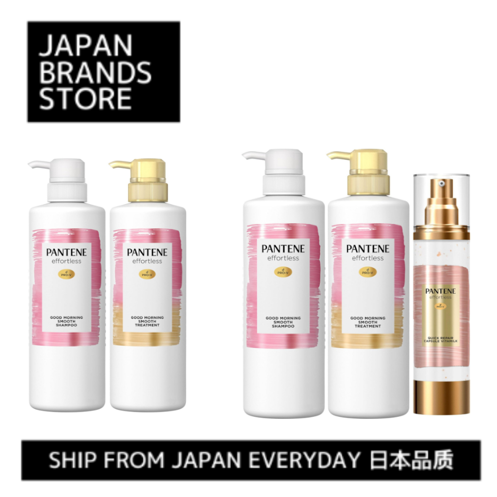 [Ship from Japan Direct] Pantene Effortless Good Morning Smooth Shampoo ...