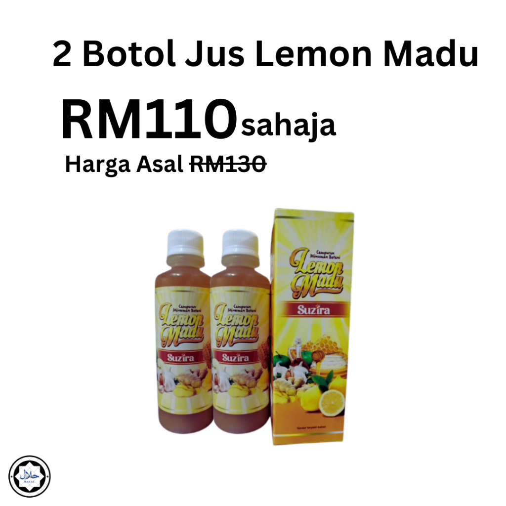 💥READY STOCK💥 Jus Lemon Madu ORIGINAL ( 2 BOTOL ) | Shopee Malaysia