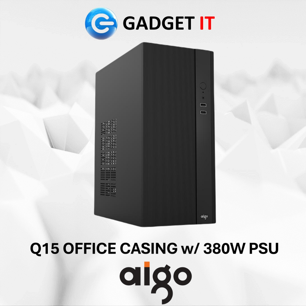 AIGO Q15 OFFICE DESKTOP PC CASING with 380W Power Supply | DARKFLASH CASE | MATX MICRO-ATX ...