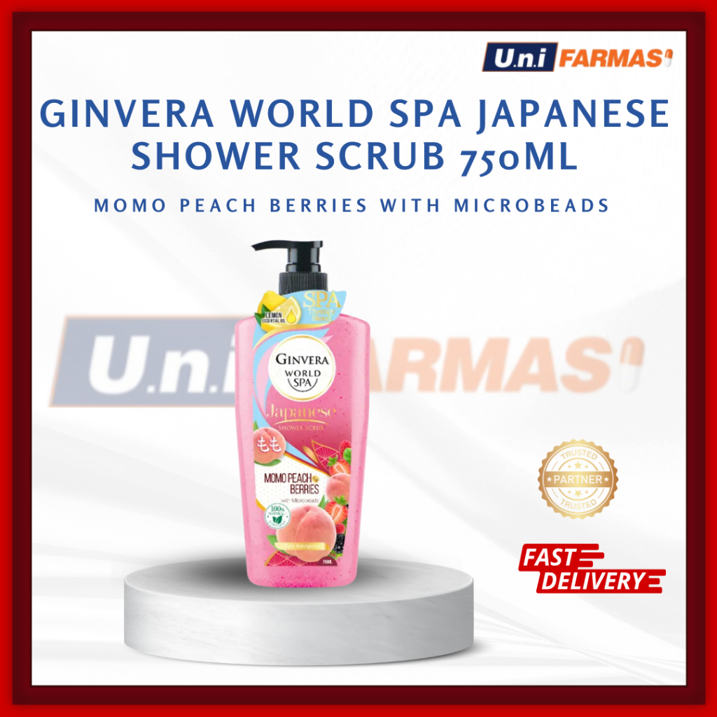 GINVERA WORLD SPA SHOWER SCRUB WITH MICROBEADS 750ML JAPANESE/SPA ...