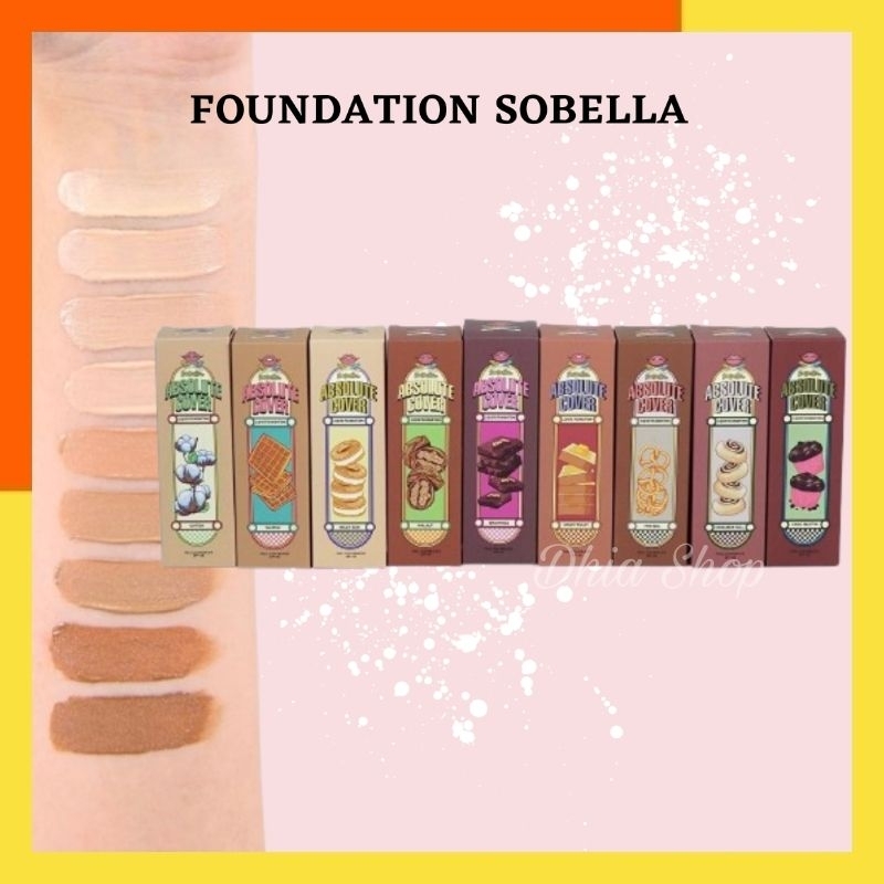 Sobella Liquid Foundation Absolute Cover SPF 45 | Shopee Malaysia