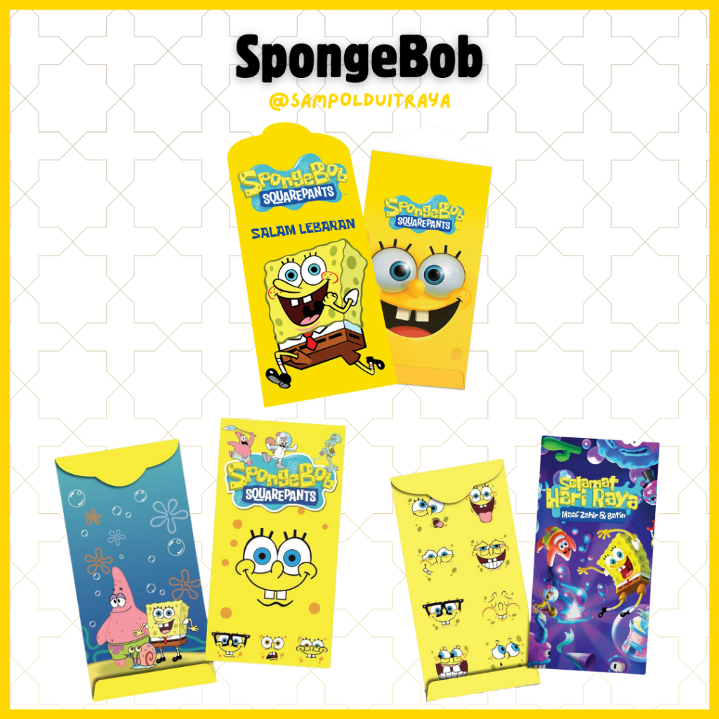 SpongeBob SquarePants | Sampul Raya Sampul Duit Raya Money Packet Viral ...