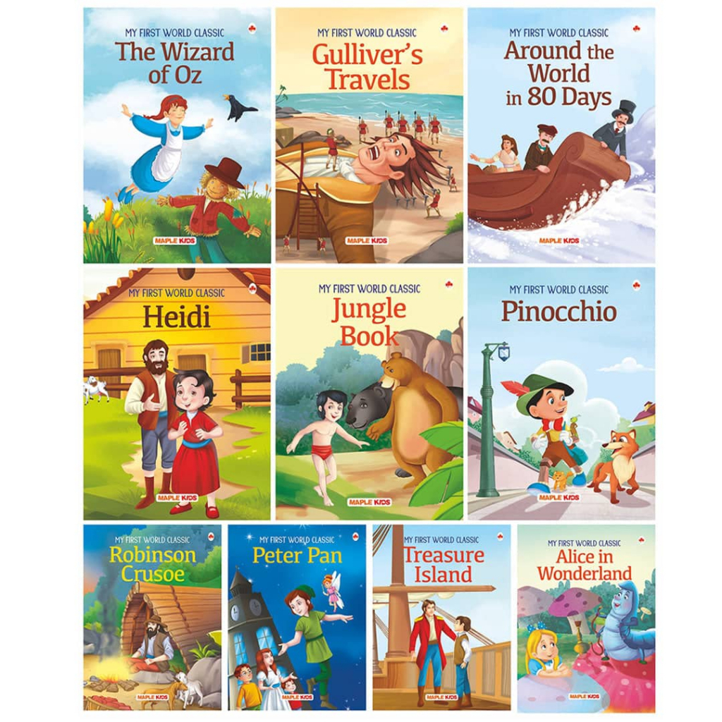 ( Set of 10 Books ) My First World Classic English Story Books for ...