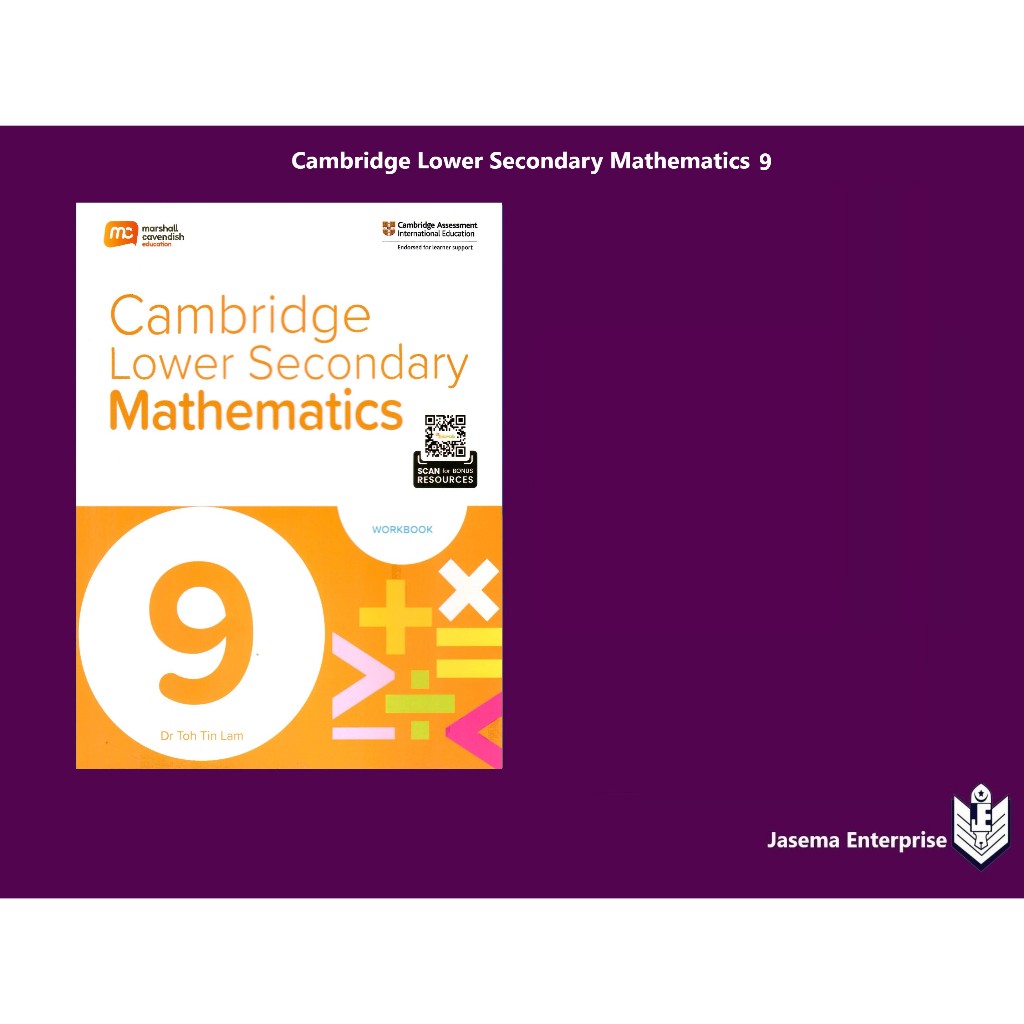 Cambridge Lower Secondary Mathematics 9 Student's Book | Workbook Scan for Bonus Resources ...