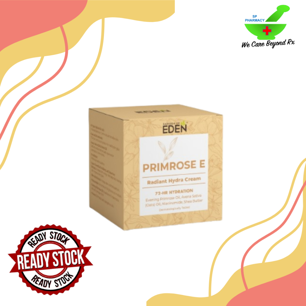 GARDEN OF EDEN PRIMROSE E RADIANT HYDRA CREAM 50G (EXP DEC 2025) | Shopee Malaysia