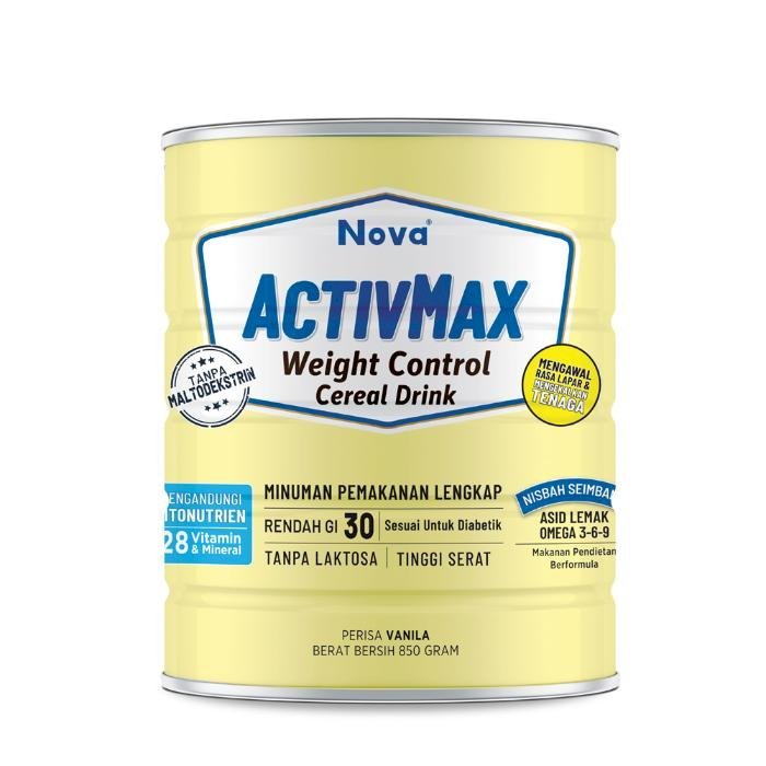 NOVA ACTIVMAX WEIGHT CONTROL CEREAL DRINK 850G | Shopee Malaysia