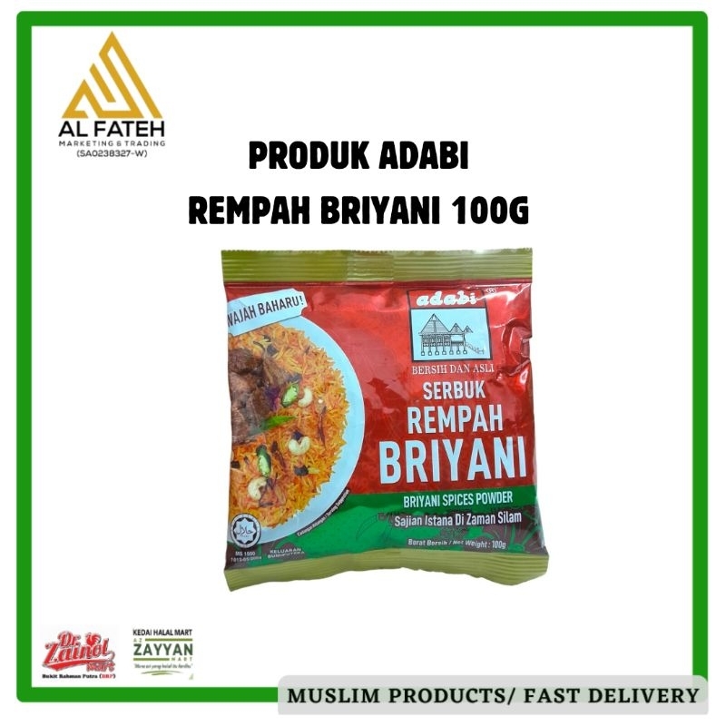 ADABI Serbuk Rempah Briyani 100g | Shopee Malaysia