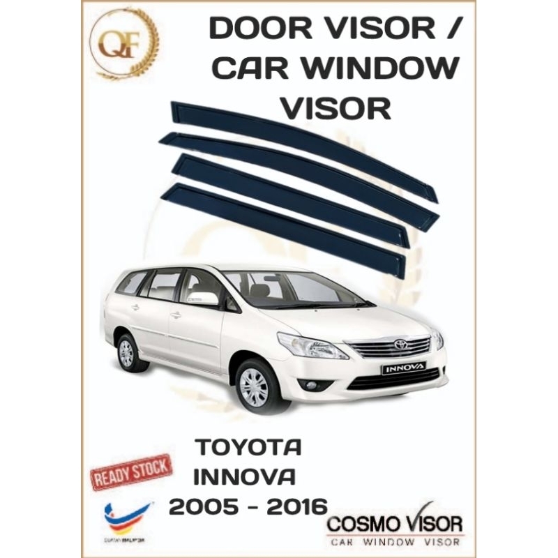 TOYOTA INNOVA 2005 - 2016 DOOR VISOR / CAR WINDOW VISOR / VISOR PINTU ...