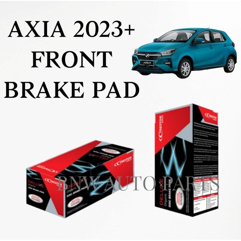 TRESTOR FRONT BRAKE PAD PERODUA AXIA D74A 2023 2024 TDB2734 | Shopee ...