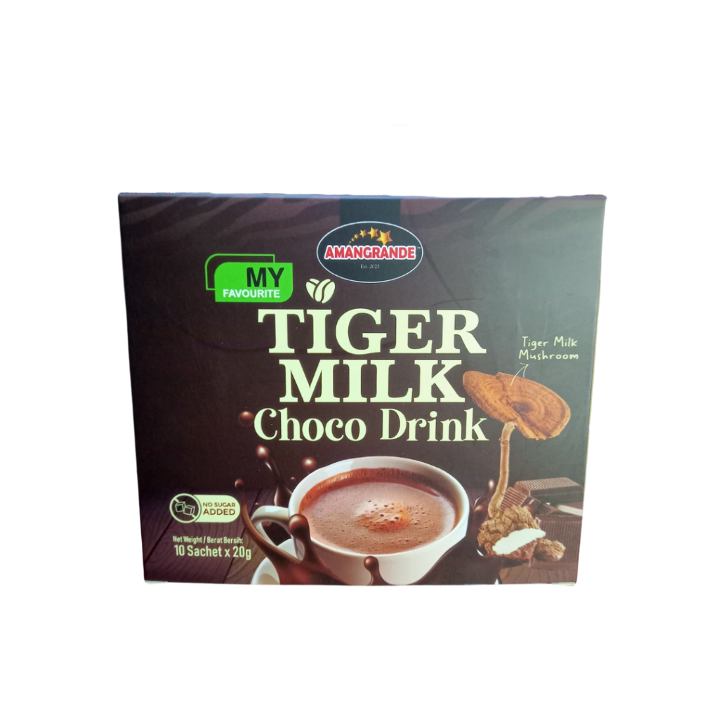 Minuman Koko Susu Cendawan Harimau AMANGRANDE 10 Sachets Tiger Milk ...