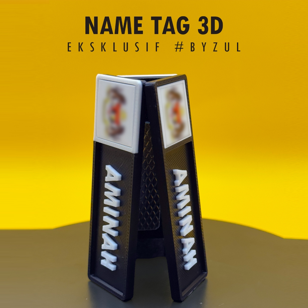 [Beri Nama di Msj/Chat] Tanda Nama 3D Penjawat Awam - Magnet & Pin ...