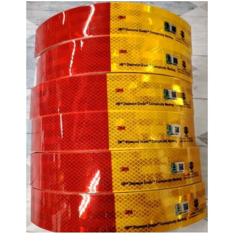 DIAMIND GRADE AAA TYPE 5 SIDE MARKING REFLECTIVE STICKER (30cm x 5cm ...