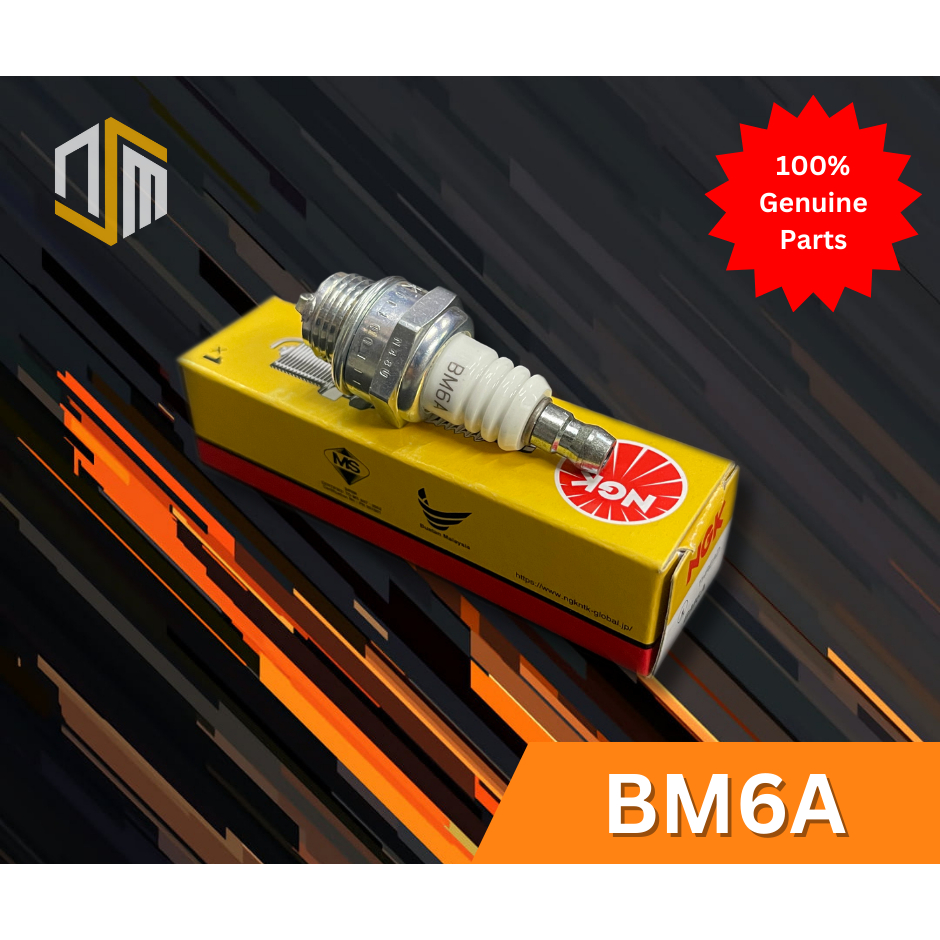 NGK SPARK PLUG 100% ORIGINAL - BM6A ( MESIN RUMPUT/GERGAJI RANTAI ) | Shopee Malaysia