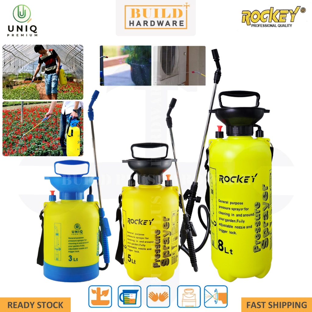 3L/5L/8L Pressure Garden Sprayer Water Pump Portable Spray Penyembur ...