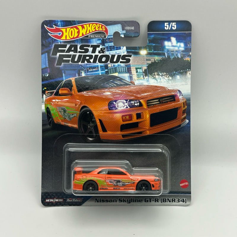 HOT WHEELS NISSAN SKYLINE GT-R (BNR34) FAST & FURIOUS SUPRA LIVERY ...