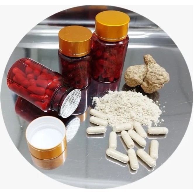 Tiger Milk Mushroom Supplement, About 60 Capsules (虎乳芝补充剂，约 60 粒胶囊 ...