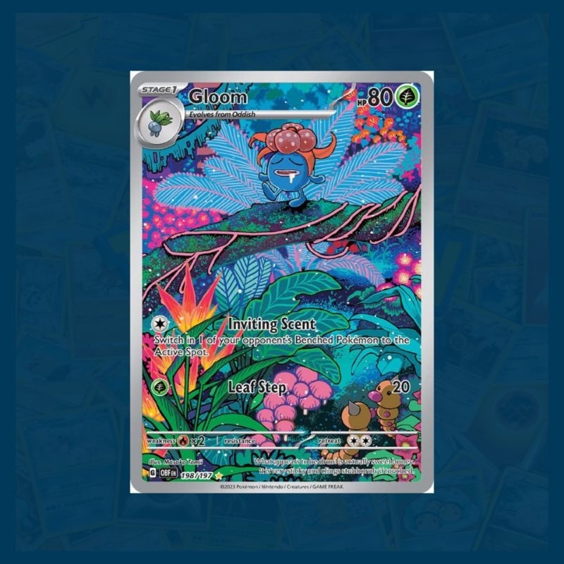 Gloom (198/197) Illustration Rare | Obsidian Flames | Pokemon TCG Card | Shopee Malaysia