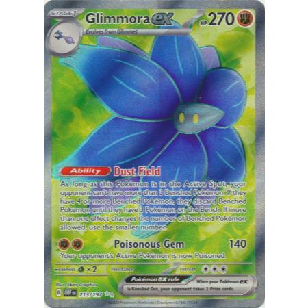Glimmora ex / 213/142 / Full Art Ultra Rare / Scarlet & Violet Obsidian ...