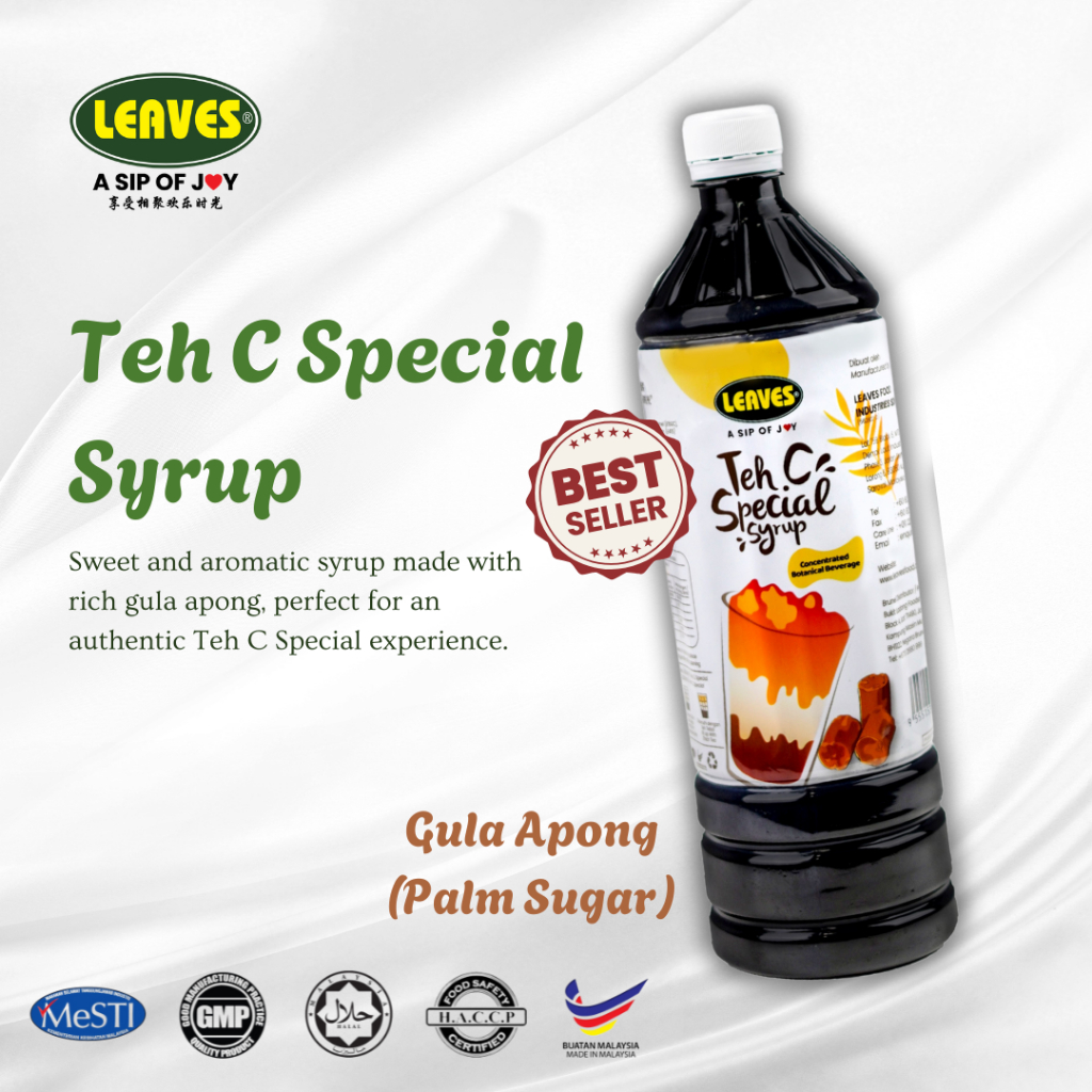 Leaves Teh C Special Syrup - Sirap Teh C Special 三色奶茶糖浆 (1L / 1000ML ...