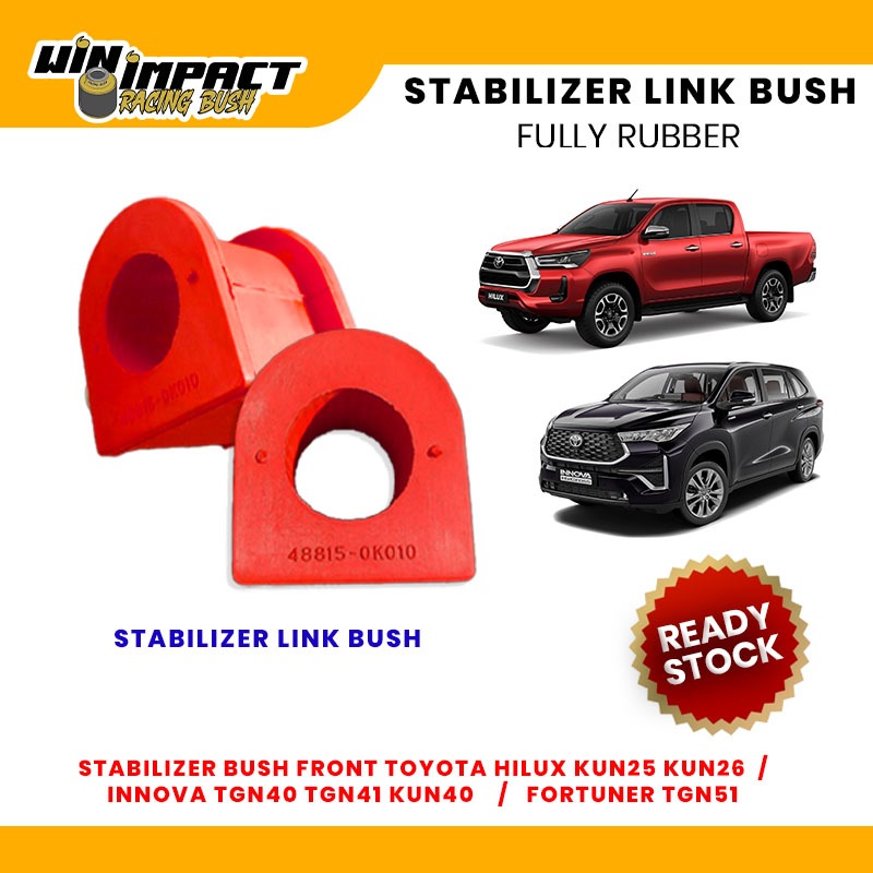 Stabilizer Bush Front TOYOTA Hilux KUN25 KUN26 Fortuner TGN51 Innova ...