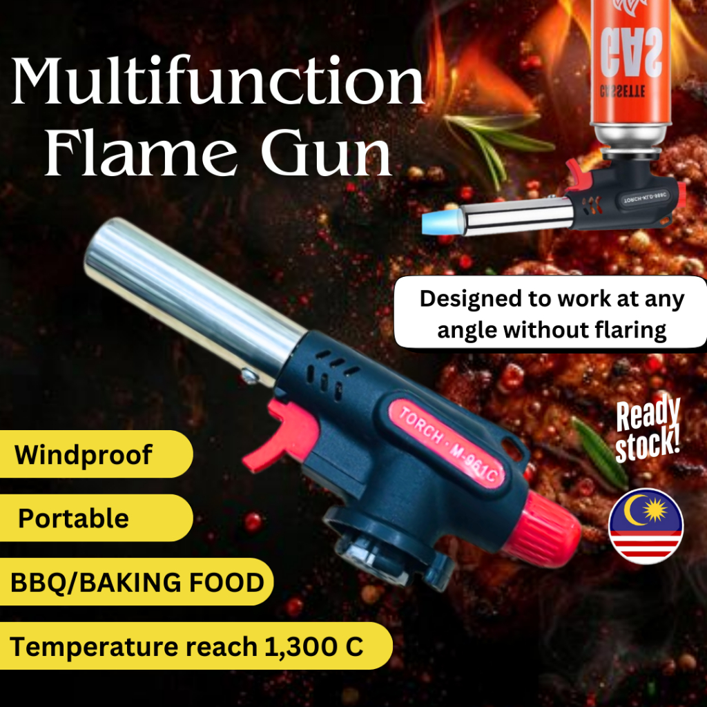 ITOSHI Gas Torch Gun Butane Fire Gun Multipurpose Camping Gas Storch ...