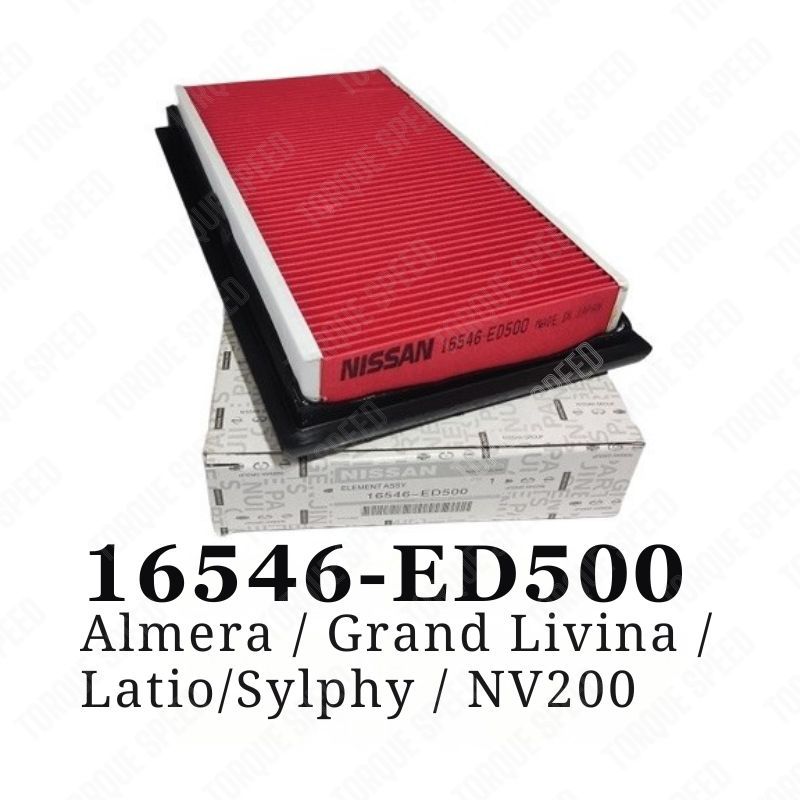 Nissan Engine Air Filter Cleaner 16546-ED500 Almera Grand Livina Latio ...