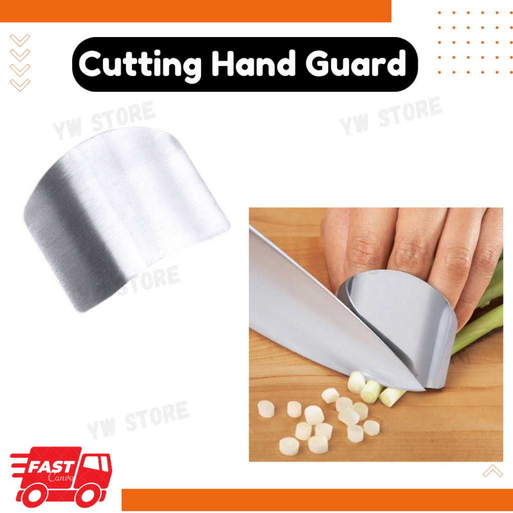Kitchen Hand guard Stainless Steel Finger Protector Cutting Safe Slice ...