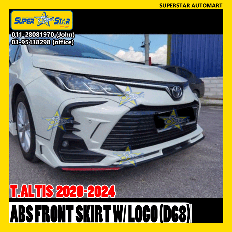 Toyota Altis (2020) DRIVE 68 Style FULL SET Skirting Bumper ABS Plastic ...