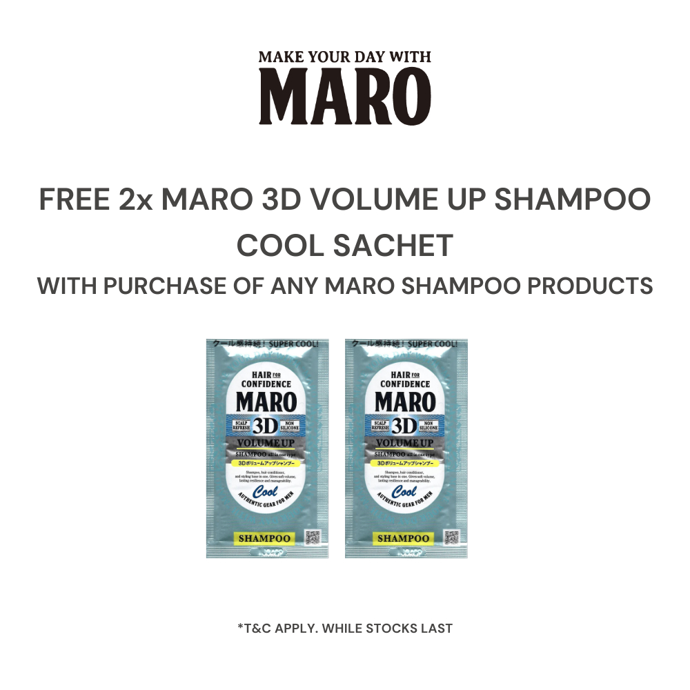 Maro 3D Volume Up Shampoo Cool Sachets (25ml x 2 Pcs) [Gift With Purchase] | Shopee Malaysia
