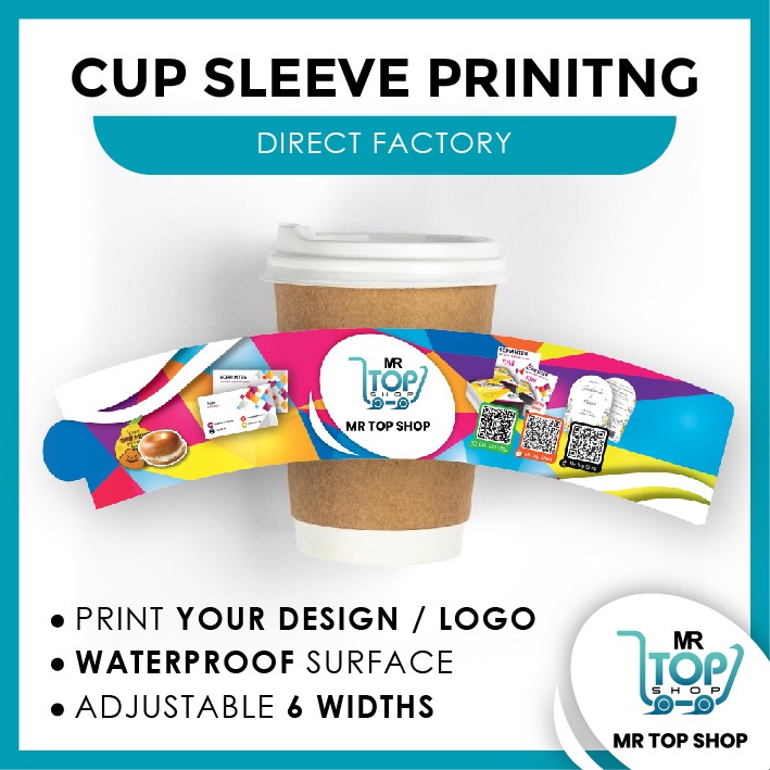 [500pcs] Custom Coffee Cup Sleeve | Print Own Design / Logo💯 Pelapik ...