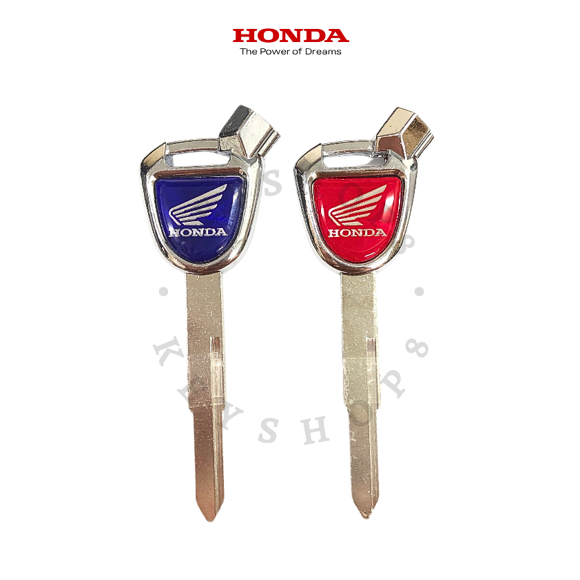 Honda Full Metal Motor Key Blue/Red | Shopee Malaysia
